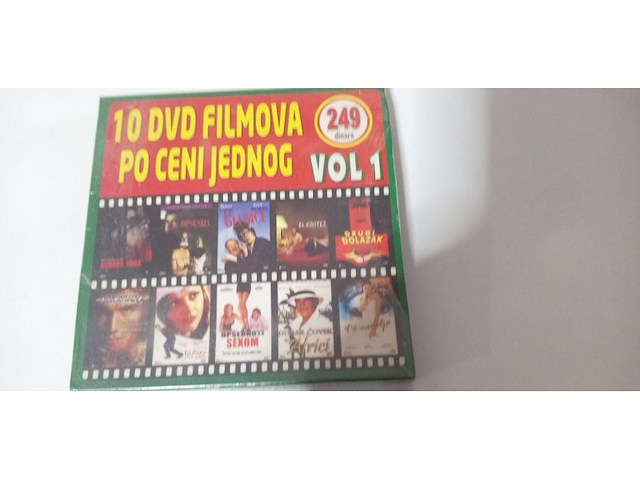 10 DVD Filmova Po Ceni Jednog Volume
