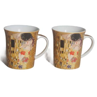 Šolje set 2 - Klimt, Kiss, Gold, 420 ml