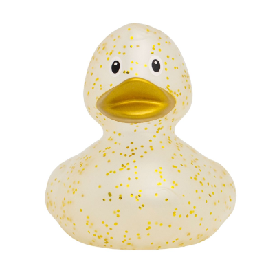 Lilalu Patkica - Rubber Duck, Glitter gold, 9 cm