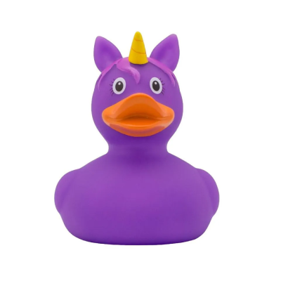 Lilalu Patkica - Rubber Duck, Unicorn purple, 9 cm