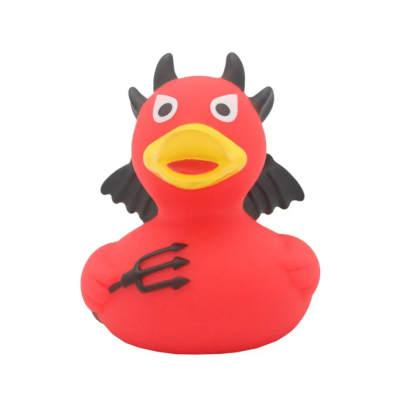 Lilalu Patkica - Rubber Duck, Devil, 9 cm