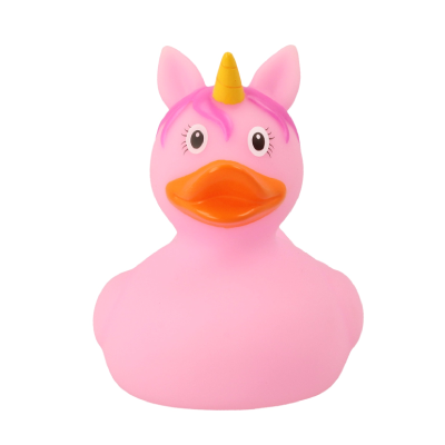 Lilalu Patkica - Rubber Duck, Unicorn pink, 9 cm