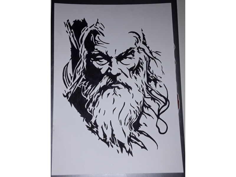 Crtez na hamer papiru 30 x 21,5 cm. - Gandalf