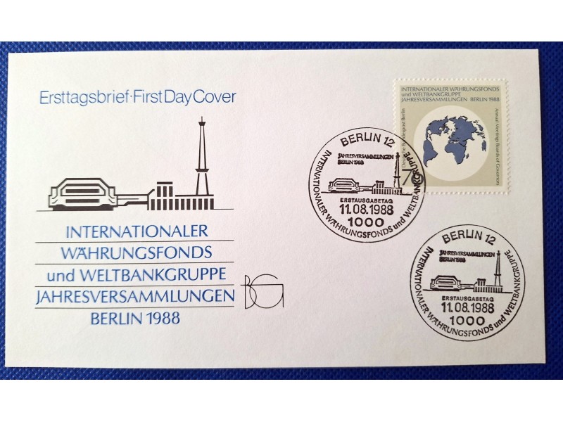 Nemačka BERLIN FDC 1988.