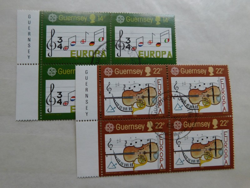 GUERNSEY EUROPA 1985 KOMPLET SERIJA