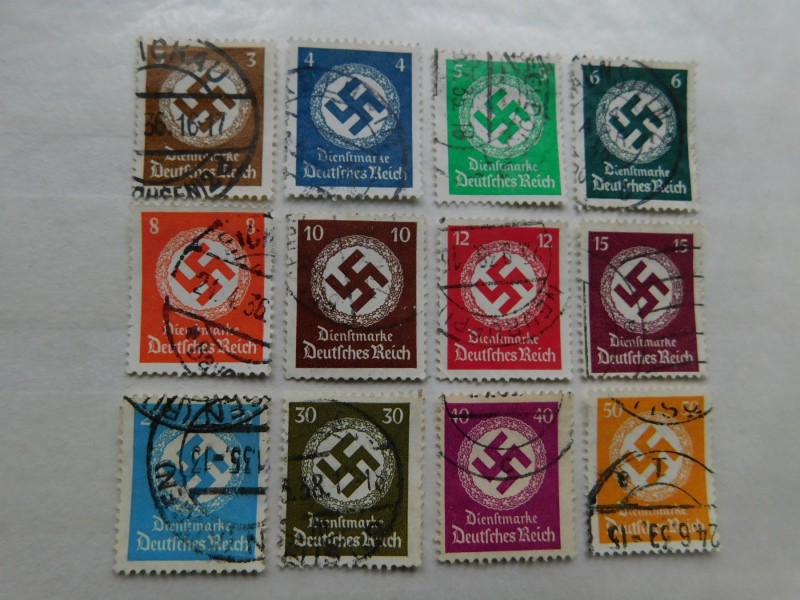 DEUTSCHES REICH 1934 KOMPLET SERIJA