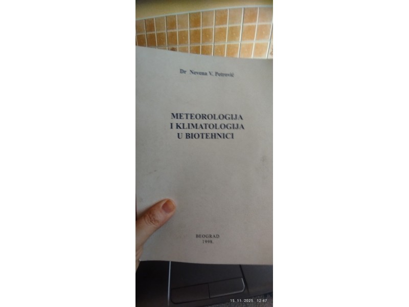Meteorologija i klimatologija u biotehnici : praktikum