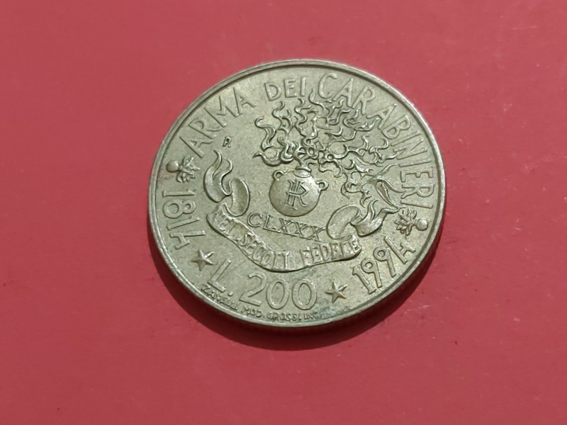 Italija - 200 lira 1994 god Jubilarna