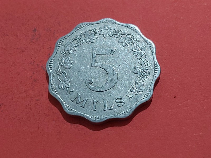 Malta - 5 mils 1972 god