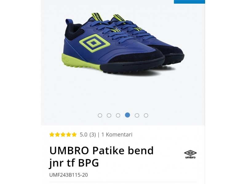 NOVE UMBRO patike bend jnr tf BPG 33 - 20.5 cm