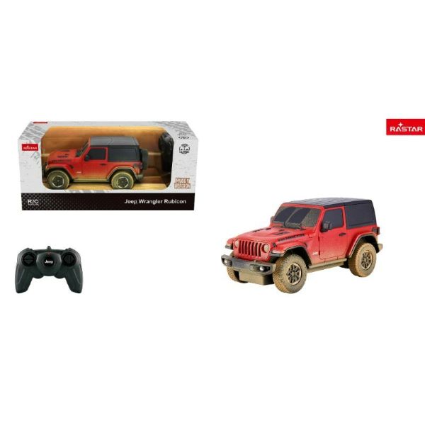 AUTO JEEP WRANGLER RUBICON MUDDY 1:24 R/C