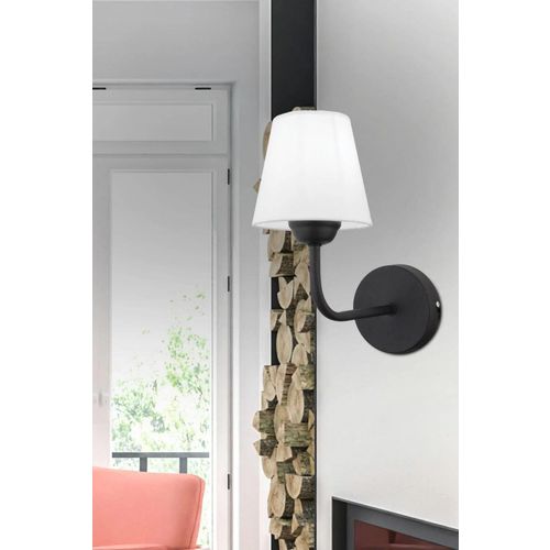 Elno - 8877-1P Crno-Bela Zidna Lampa