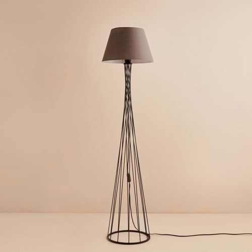 AYD-3498 Smeđa i Crna Podna Lampa