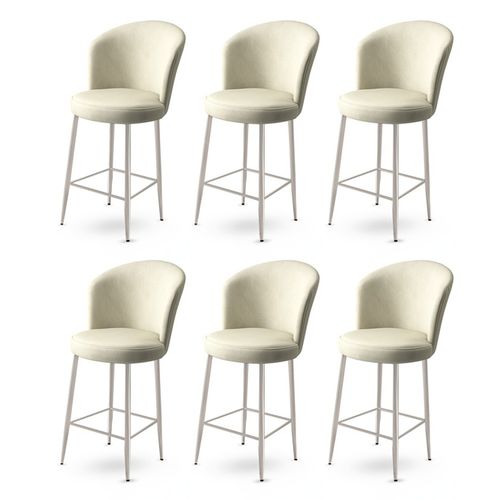 Fora - Chrome Bar Stool Set (6 komada)