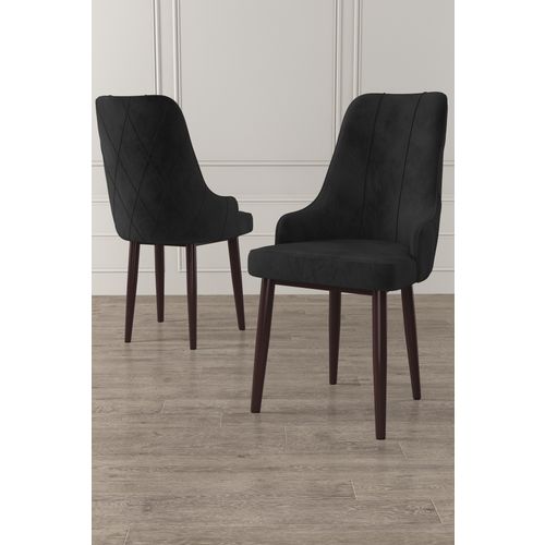 Trex - Set stolica u crnoj i smešanoj boji (6 komada)