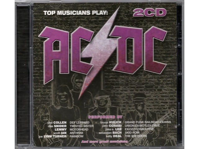 Various – Top Musicians Play AC/DC  [2xCD]