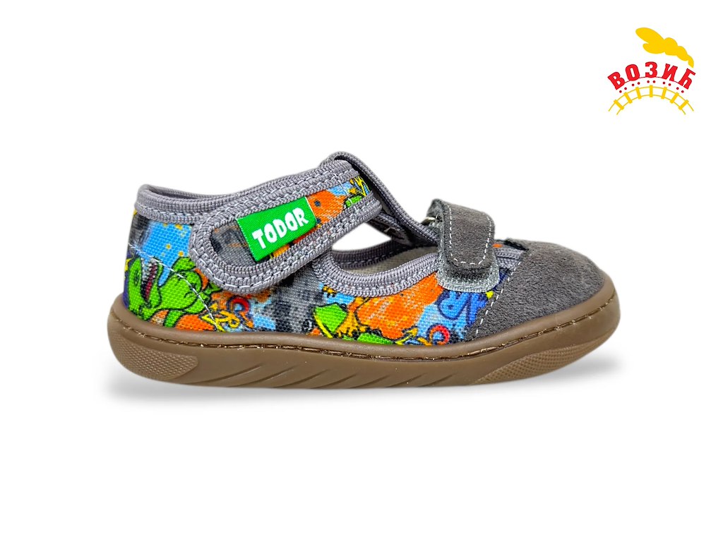 Todor grey crazy dino 116 *BAREFOOT*