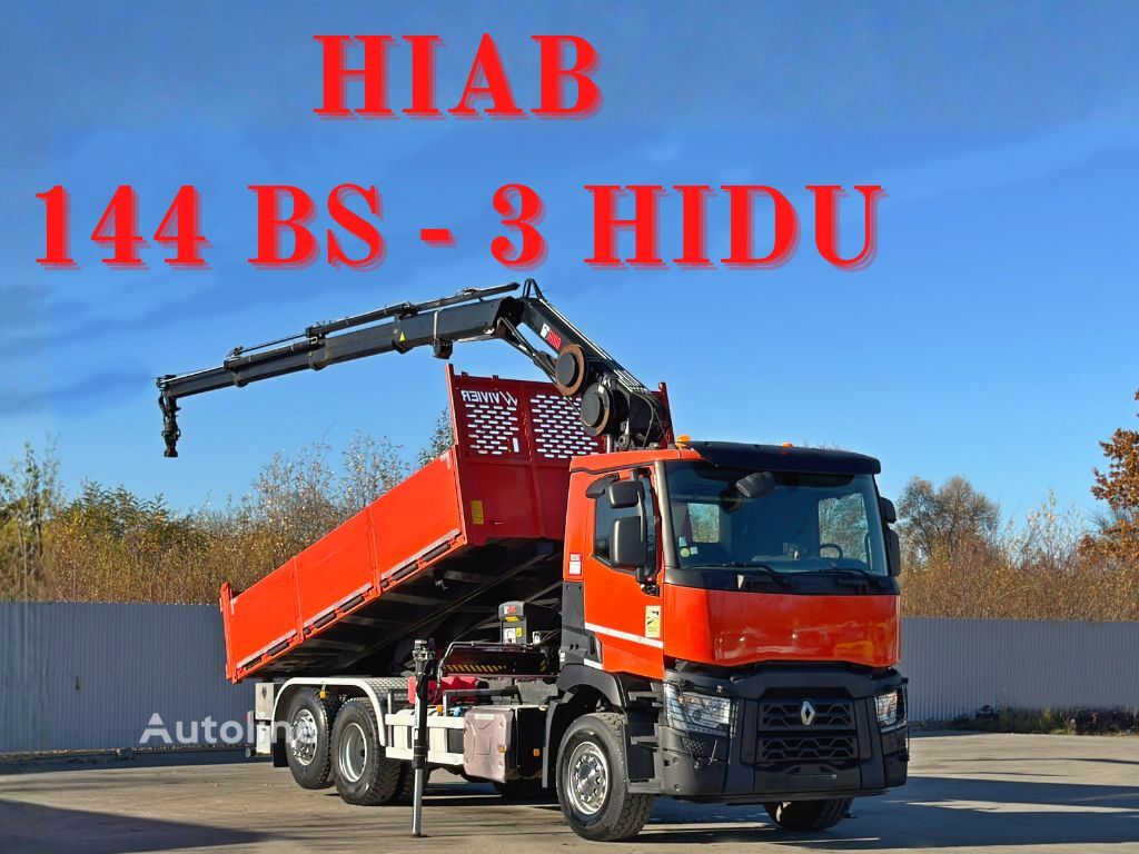 Renault C430 * HIAB 144 BS - 3 HIDUO+ FUNK/ 6x2 kiper