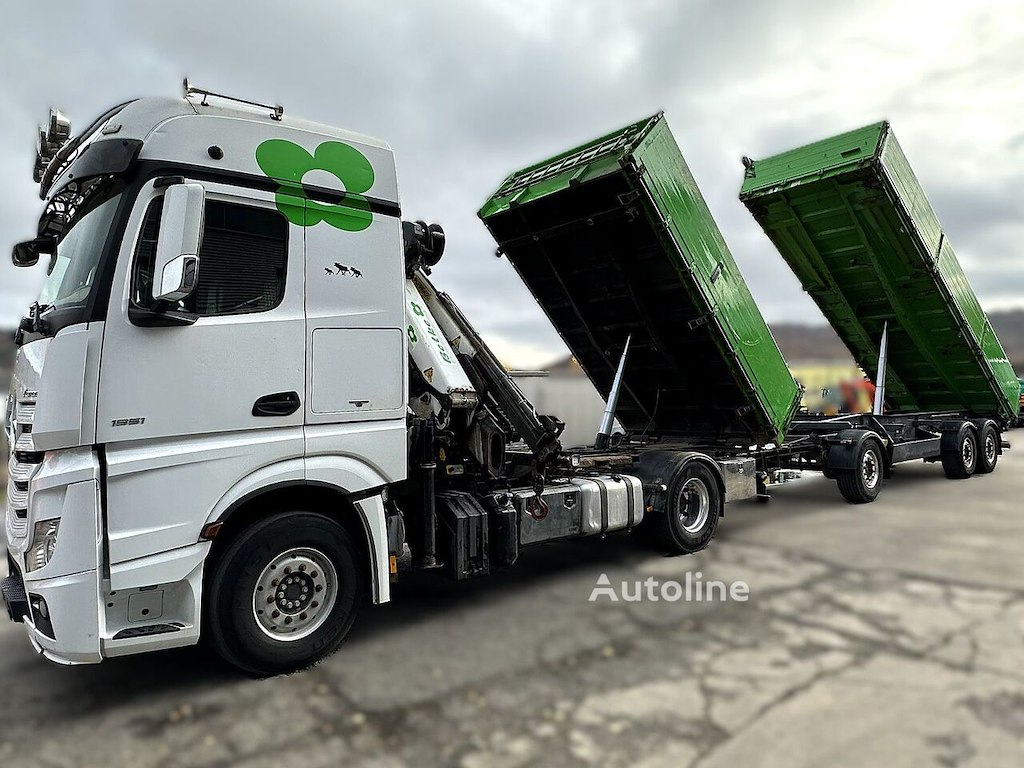 Mercedes-Benz Actros 1851 kiper + prikolica kiper