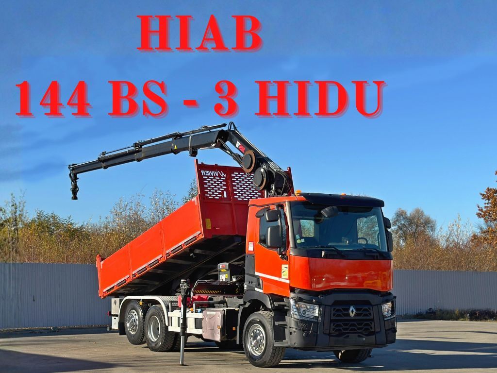 Renault C430 * HIAB 144 BS - 3 HIDUO+ FUNK/ 6x2 kiper