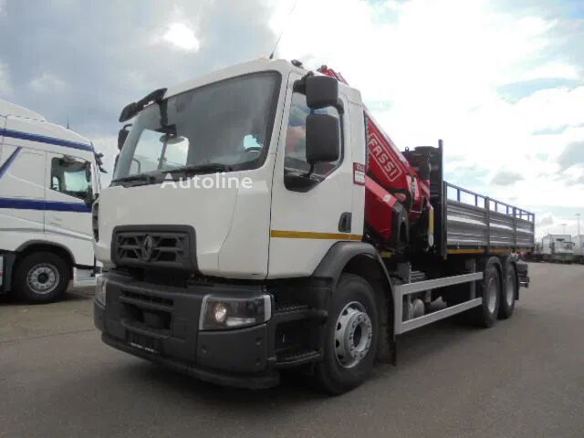 Novi Renault C380 320 6X4 + FASSI F245 DEMO UNUSED NL KENTEKEN kamion s ravnom platformom