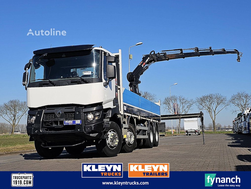 Renault C 430 8X4 HIAB 228ES-5 REM kamion s ravnom platformom