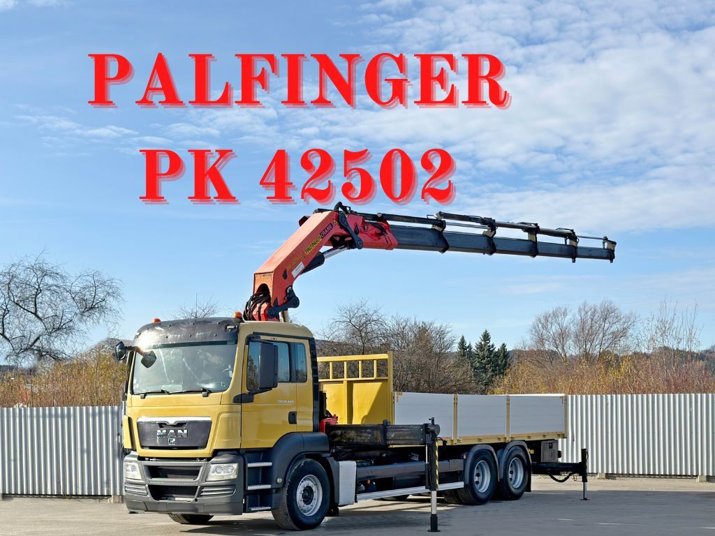 MAN TGS 28.440 Pritsche 6,55* PALFINGER PK 4502 kamion s ravnom platformom