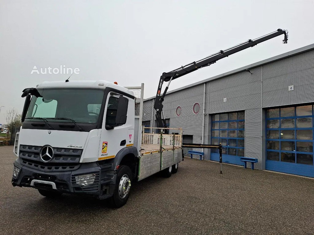 Mercedes-Benz Arocs 2640 / 6X4 / 2XBIG AXLE / FULL-STEEL / HIAB X-HIDUO 188 B- kamion s ravnom platformom