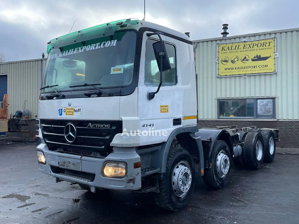 Mercedes-Benz Actros 4141 MP2 Long Chassis 8x4 V6 EPS Full Steel Suspension Bi kamion šasija