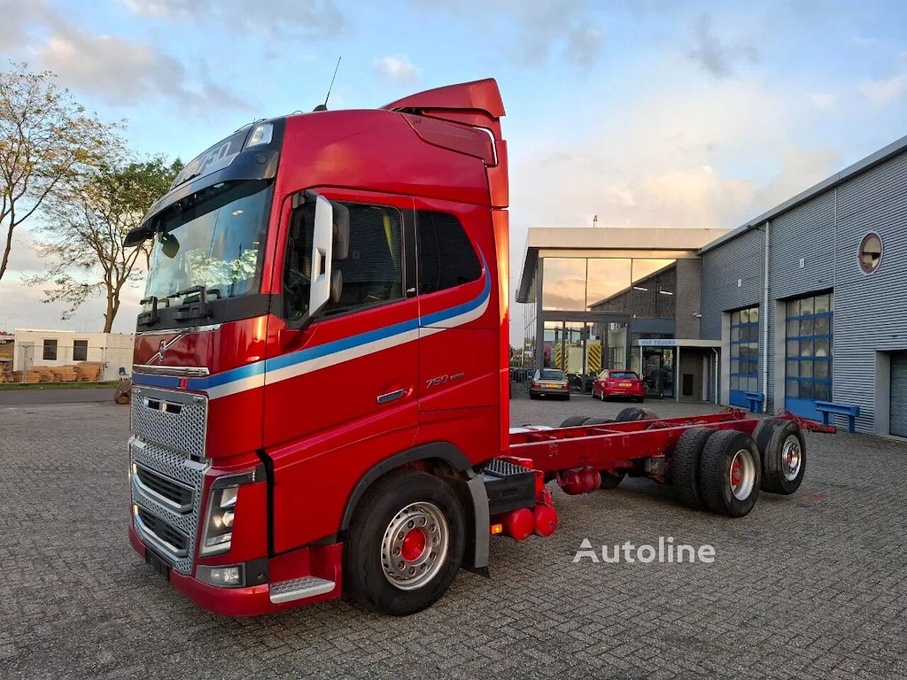 Volvo FH16-750 / BIG AXLE / VEB+ / ONLY:679711 KM / TECHNICAL 70TON / kamion šasija