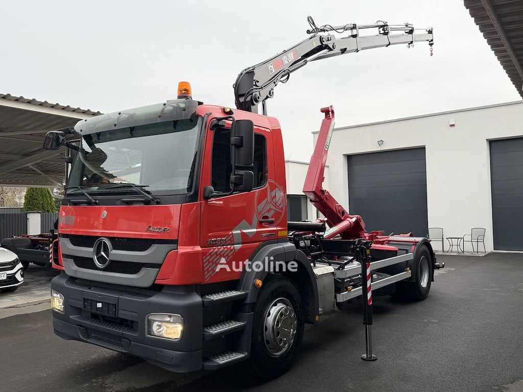Mercedes-Benz Axor 1833 HÁKOVÝ NOSIČ HYDRAULICKÁ RUKA CONTAINER HOOKLIFT CRANE kamion rol kiper