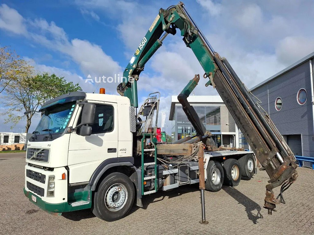 Volvo FM13-400 / 8X4 / AJK HOOK 25TON / CRANE HMF 1560 K3 / ROTATOR / kamion rol kiper