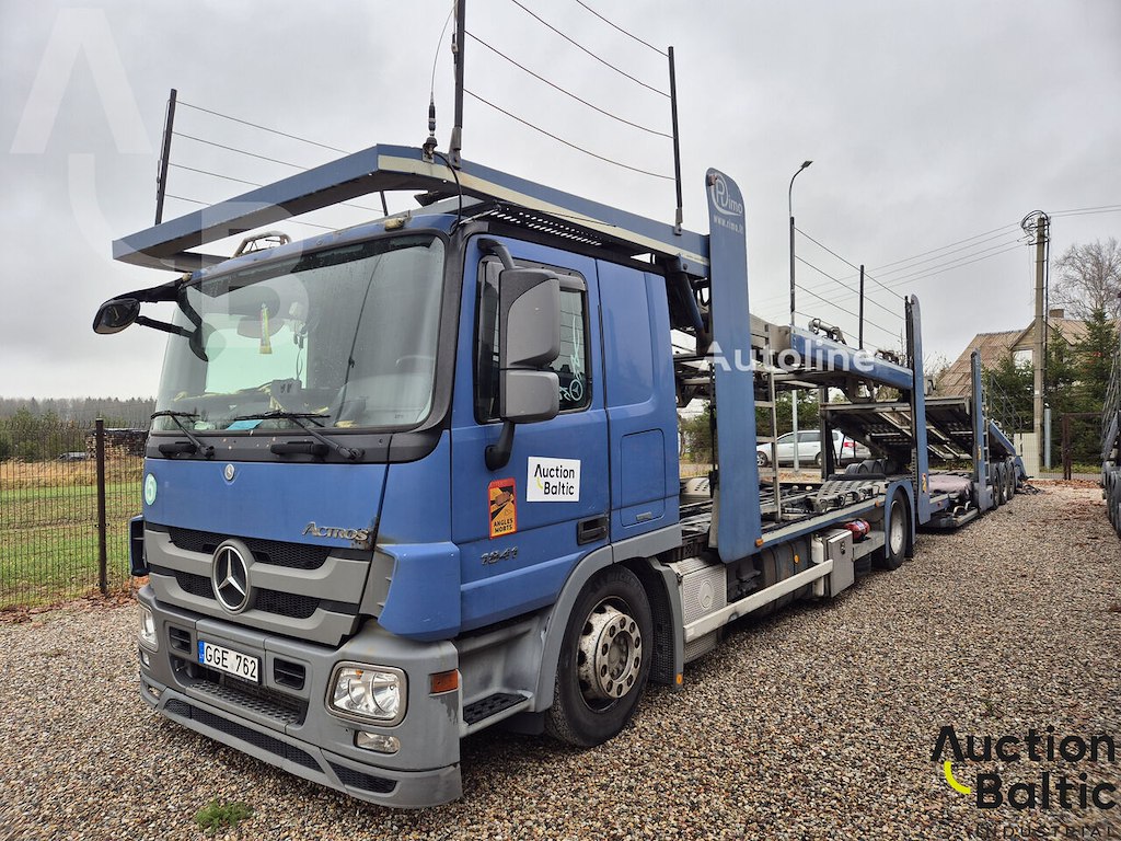 Prodaje se Mercedes-Benz Actros 1841 autotransporter na aukciji + prikolica autotransportera