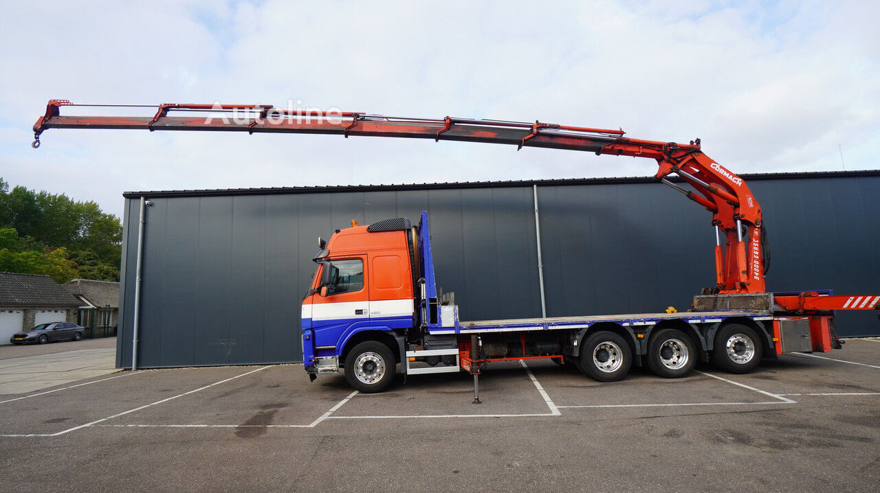 Volvo FM 450 8X4 FLATBED WITH GORMACH 3400E6 CRANE kamion platforma