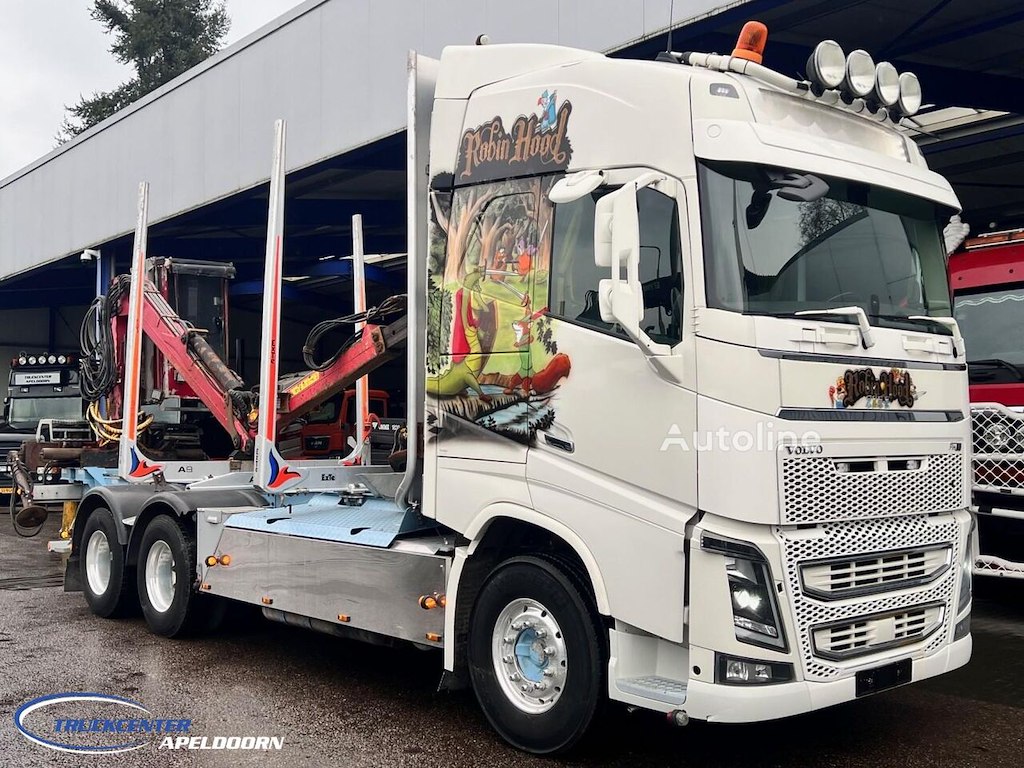 Volvo FH 750 Log lift, 6x4, Dynamic steering, Globetrotter kamion za prevoz drva