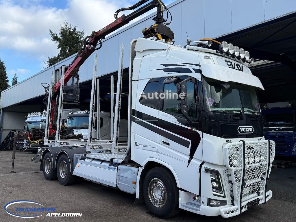 Volvo FH 650 6x4, FTG V1000X.81 Timber crane kamion za prevoz drva