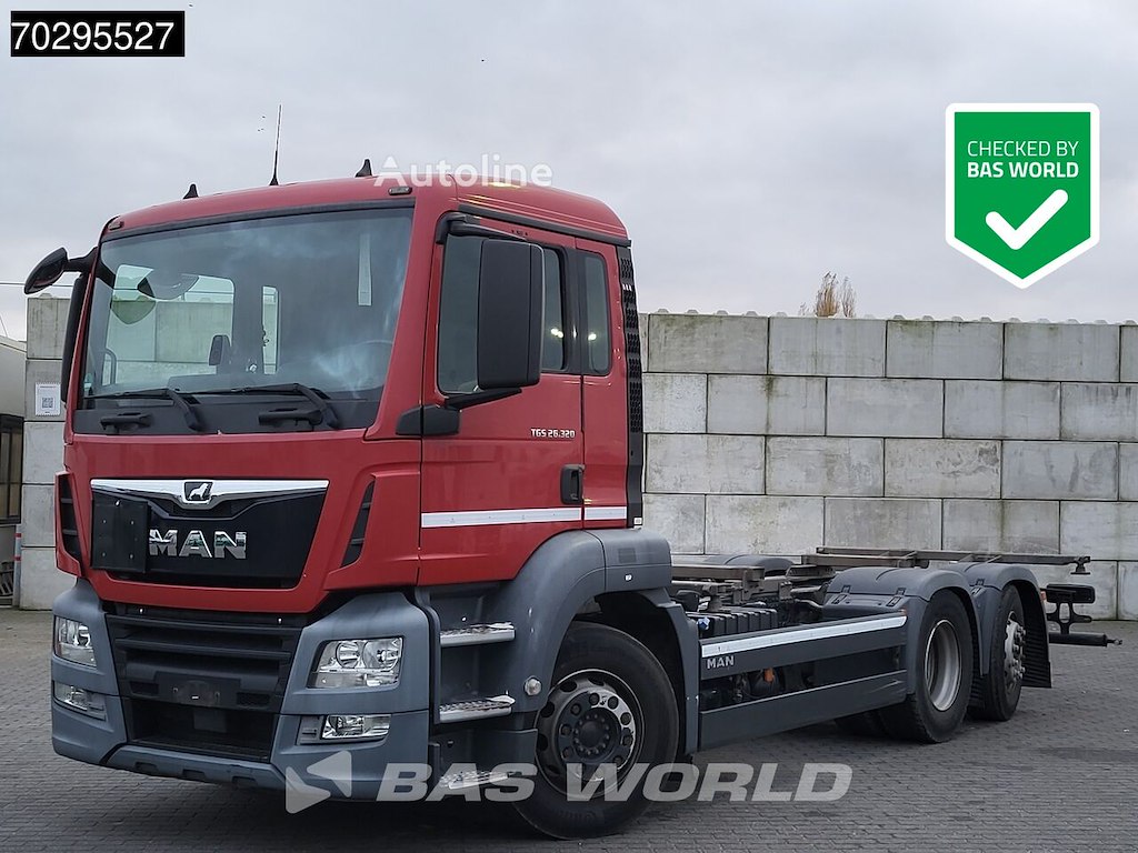 MAN TGS 26.320 TGS 6X2 ADR BDF Lift + Steering Axle Euro 6 vozilo za prevoz kontejnera
