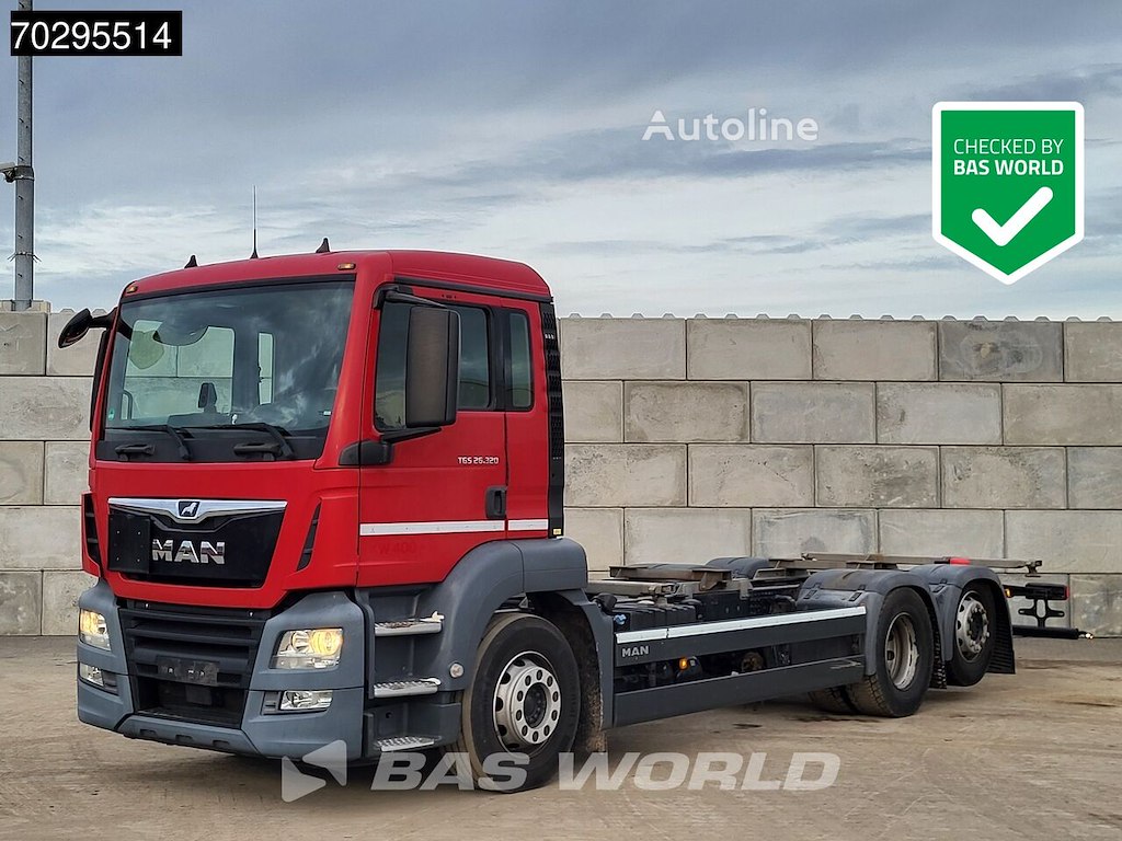 MAN TGS 26.320 TGS 6X2 ADR BDF Lift + Steering Axle Euro 6 vozilo za prevoz kontejnera