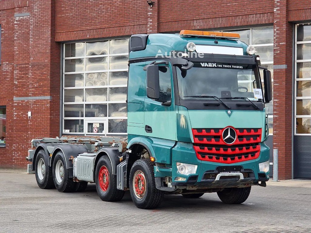 Mercedes-Benz Arocs 3251 8x4 - Cable system - HUB reduction - Euro 6 - Camera kamion sa kukom za podizanje tereta