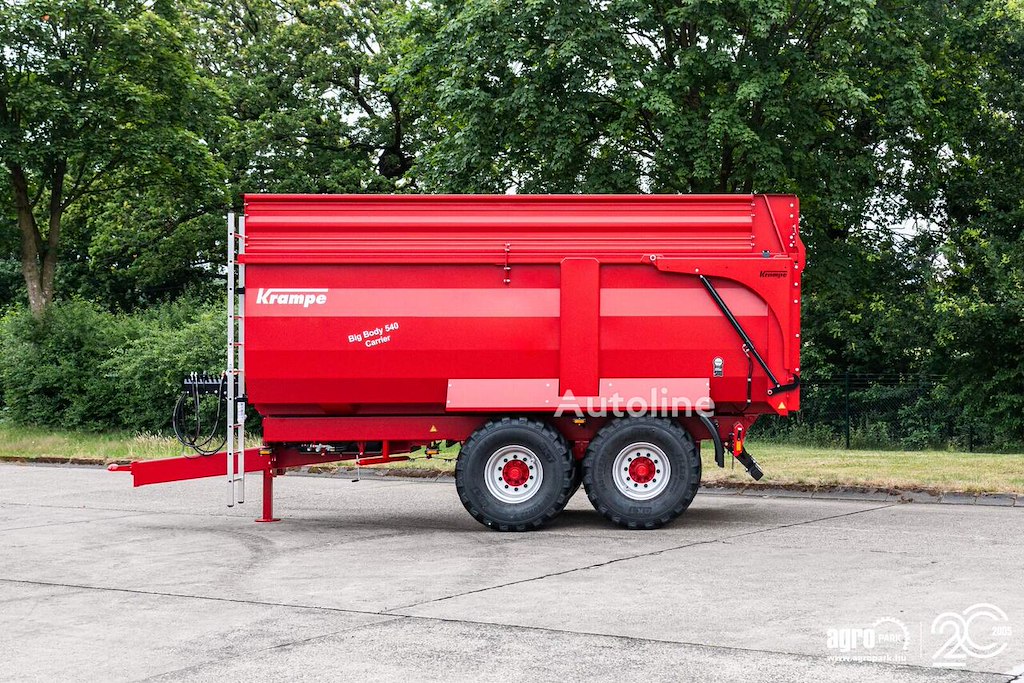 Nova Krampe Big Body 540 Carrier (BB 540) 14,8 tons capacity, 26 m3, 60 cm e prikolica kiper