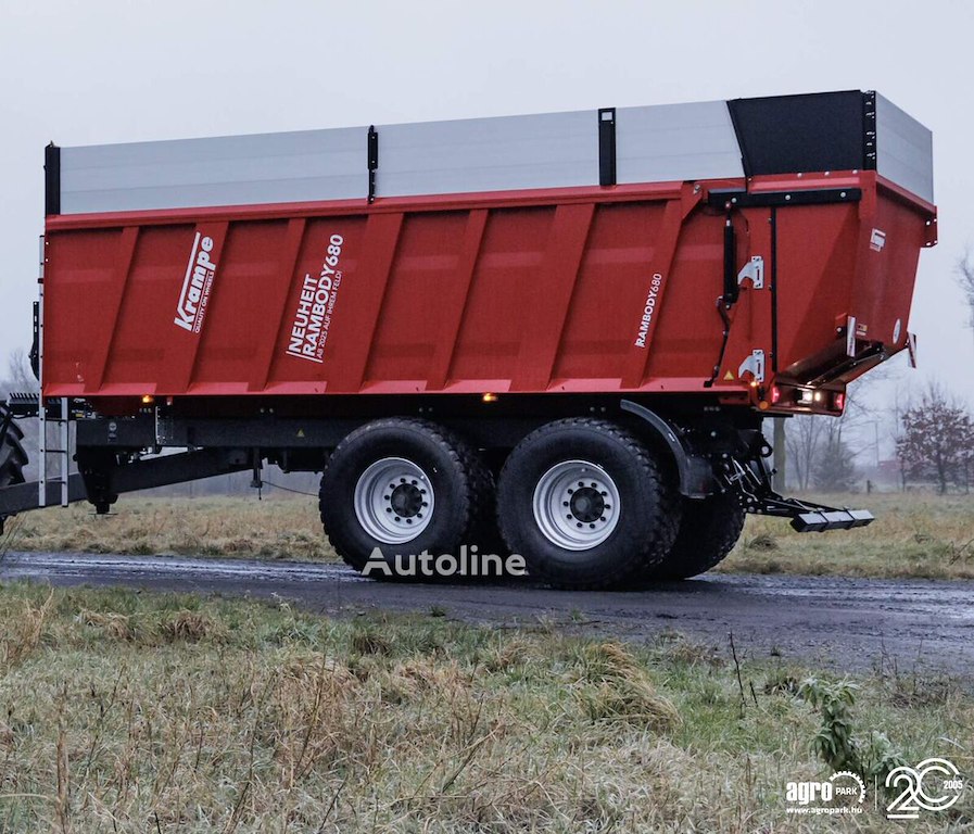 Nova Krampe Rambody 680 (AS 680) 20 ton capacity premium push off trailer, 3 prikolica kiper