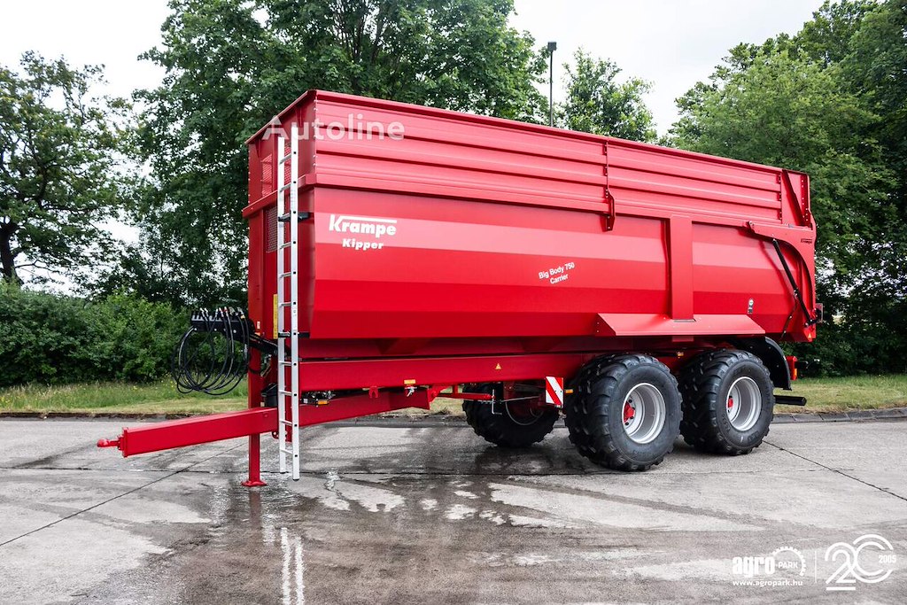 Nova Krampe Big Body 750 Carrier (BB 750) 22 tons capacity, 35,2 m3, 60 cm e prikolica kiper