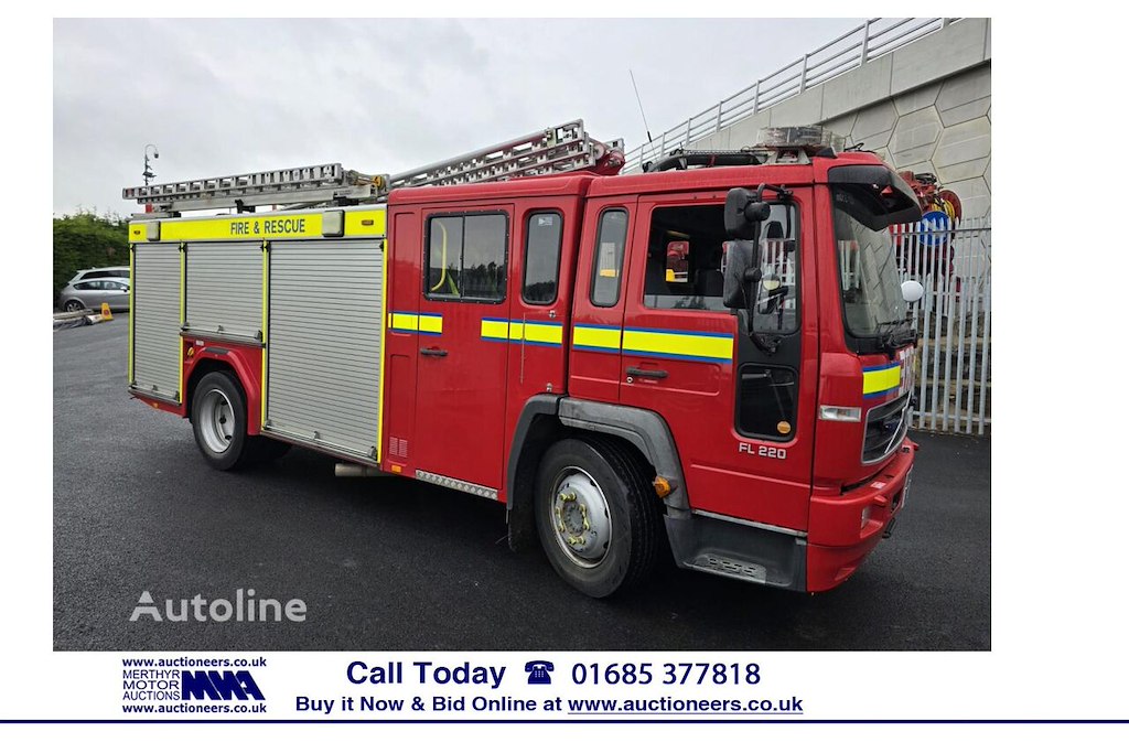 Volvo FL 220 4X2 15TON JOHN DENNIS BODY CREW CAB FIRE TENDER vatrogasno vozilo