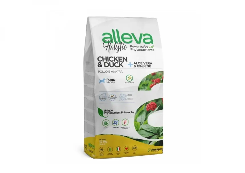ALLEVA HOLISTIC PUPPY/JUNIOR CHICKEN MEDIUM KG 12 P00236