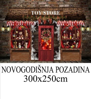 Novogodišnja pozadina za fotografisanje 300x250cm