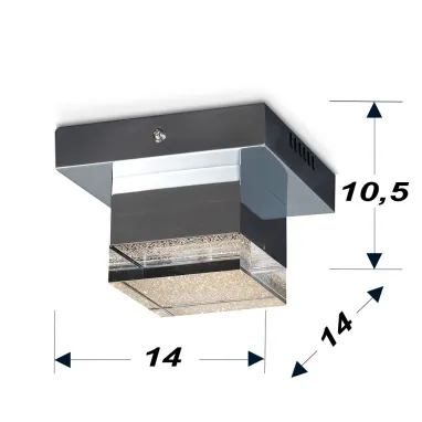 LED plafonska svetiljka Prisma SCHULLER