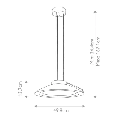 LED luster Europa veli ELSTEAD