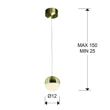 LED visilica Sphere 5W mesing SCHULLER