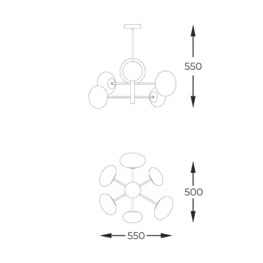 Luster Omi 6xG9 zlatni ZUMA LINE