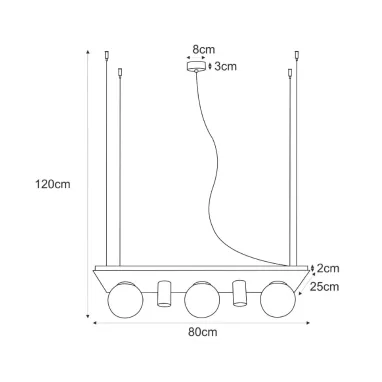 Visilica Plant Shelf 3xE14 2xGU10 ZUMA LINE